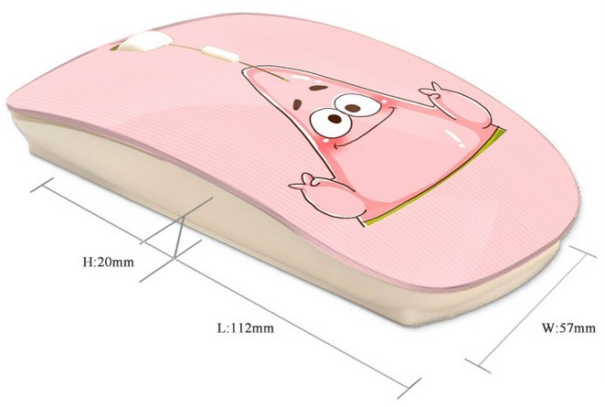 Spongebob Slim Wireless Mouse with Nano Receiver - giftcartoon