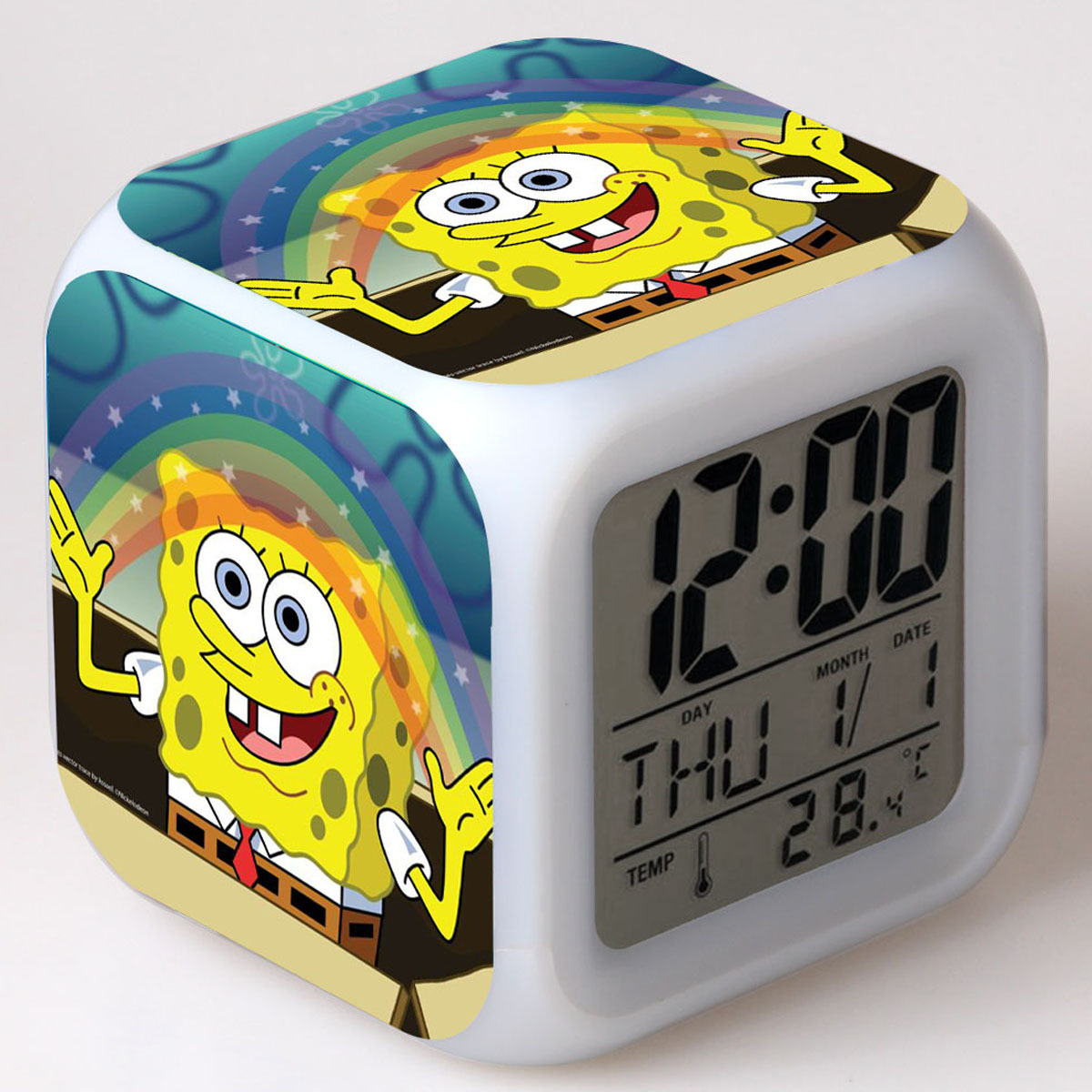 Led Alarm Clock Spongebob
