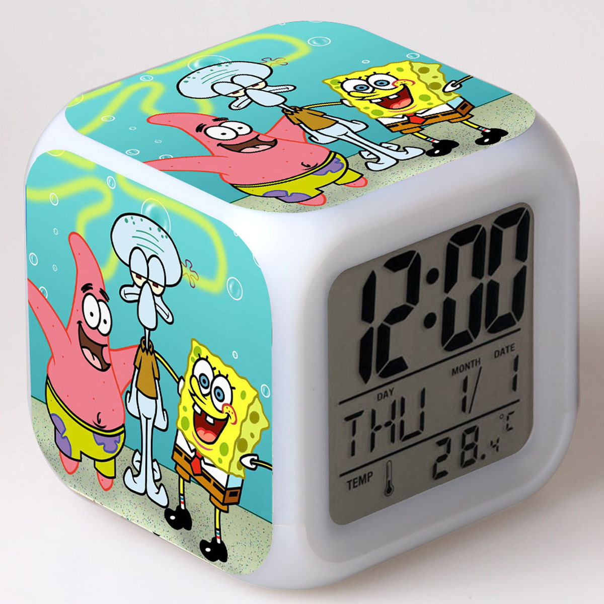 Led Alarm Clock Spongebob
