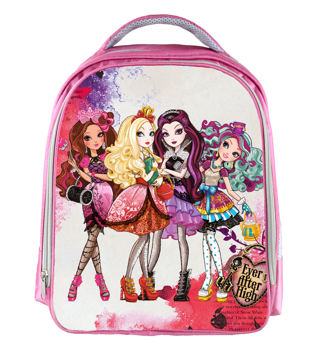 Monster High Backpack School Bag Pink - giftcartoon