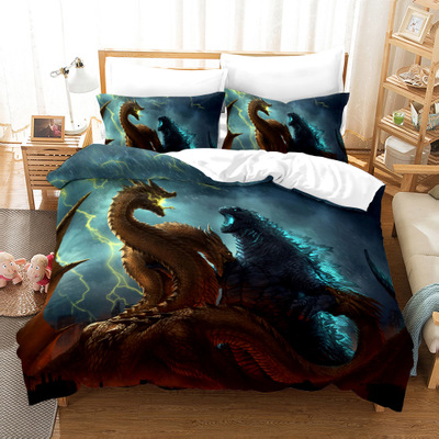 Godzilla: King of Monsters 3-Piece Bed Set - giftcartoon