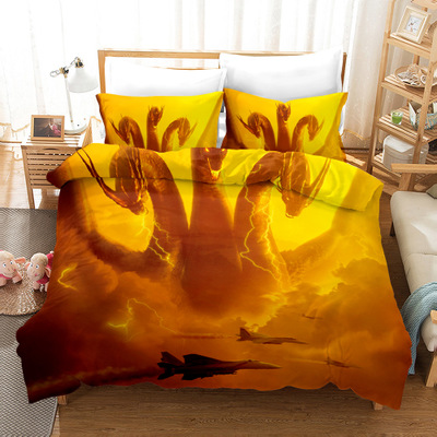 Godzilla: King of Monsters 3-Piece Bed Set - giftcartoon
