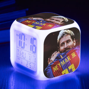 Neymar 7 Colors Change Digital Alarm LED Clock - giftcartoon
