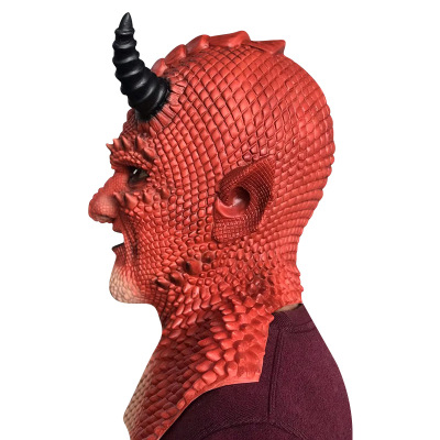 Diablo Belial Mask Helmet Latex Full Head Mask Cosplay Props - giftcartoon