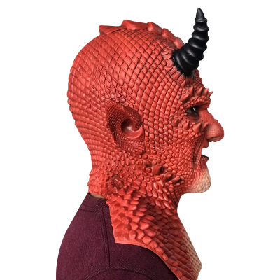 Diablo Belial Mask Helmet Latex Full Head Mask Cosplay Props - giftcartoon